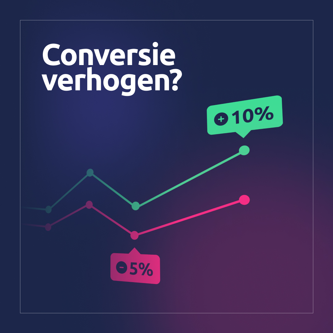 Conversie verhogen van je website? Wij helpen je graag verder!